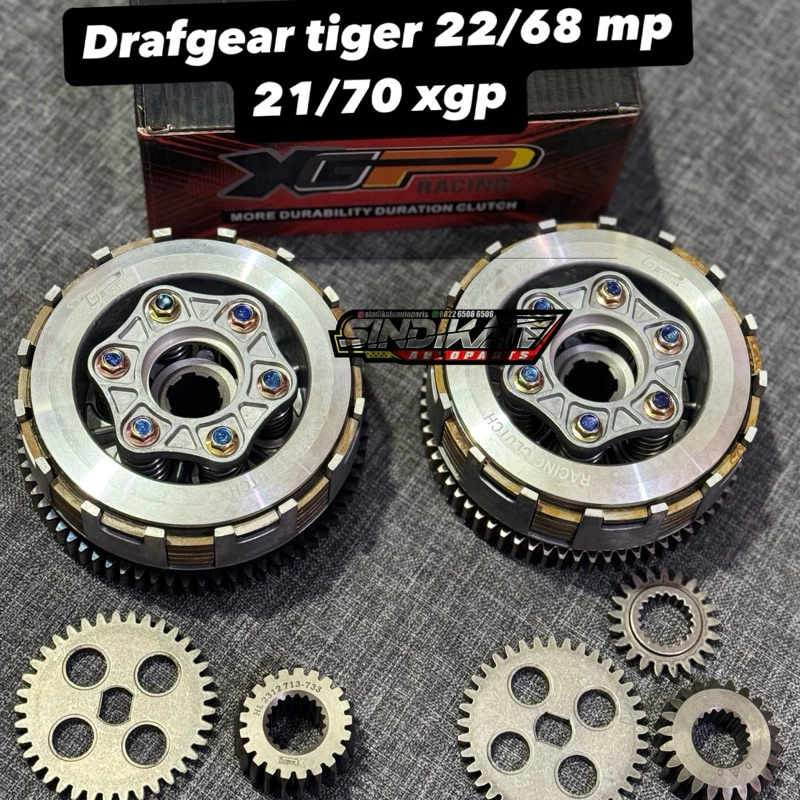 Jual Draf Gear Set Tiger/Mp XGP Draft Gear set XGP Tiger 22/68 Megapro ...