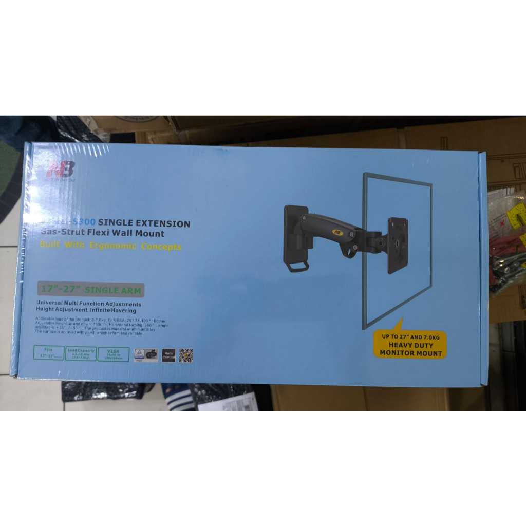 Jual BRACKET TV LCD MONITOR 13"-27" NORTH BAYOU NB F120 NBF120 WALL ...