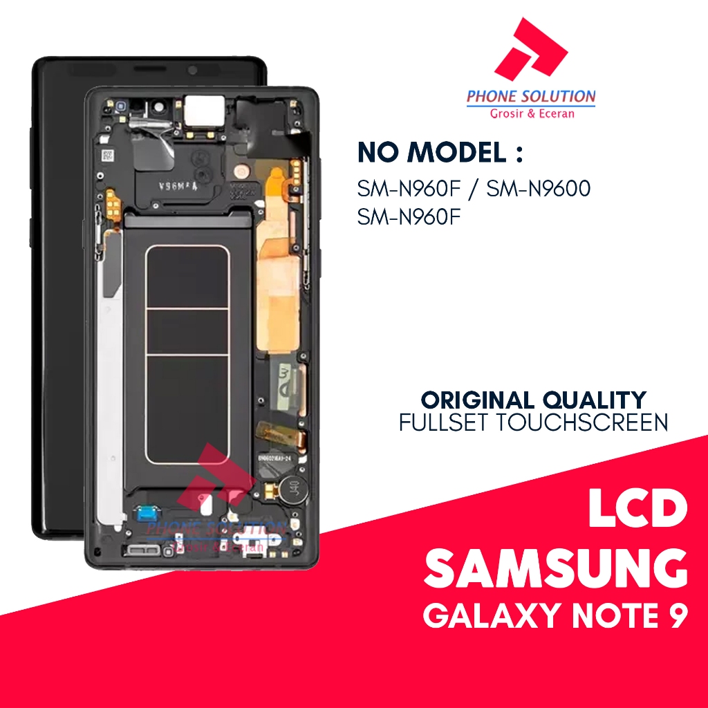 Jual LCD Samsung Note 9 Include Frame Fullset Touchscreen Original 100% ...