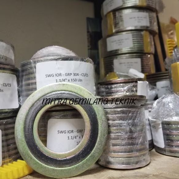 Jual Spiral Wound Gasket #150 / SWG Ansi 150 Carbon Steel 1/2" inch ...