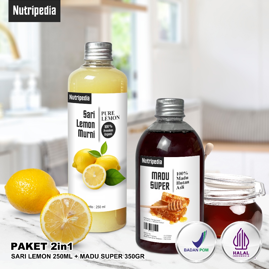 Jual Nutripedia - Paket Detox Sari Lemon 250 ml Dan Madu Hutan 350 Gr | Shopee Indonesia