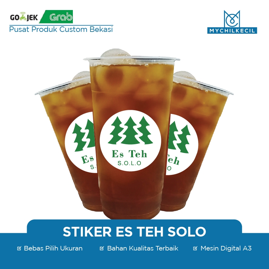 Jual Cetak Stiker Es Teh Solo Stiker Es Teh Solo Custom | Shopee Indonesia