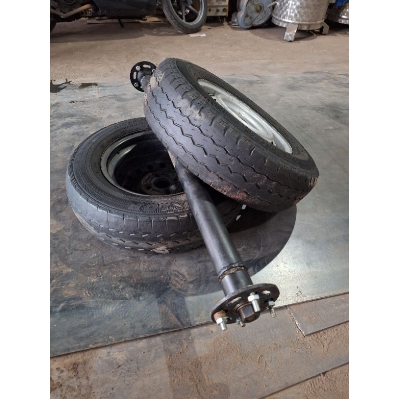 Jual roda gerobak velk ban mobil komplit as ban pcd 4x100 ban 175/65 ...