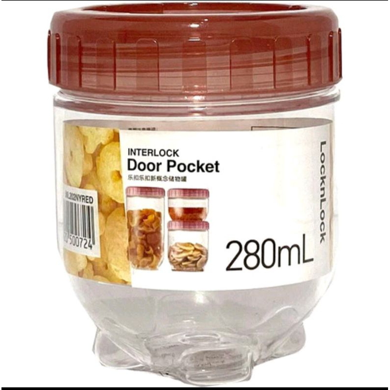 Jual Locknlock Interlock Door Pocket INL202NYRED 280 mL Merah 280mL ...