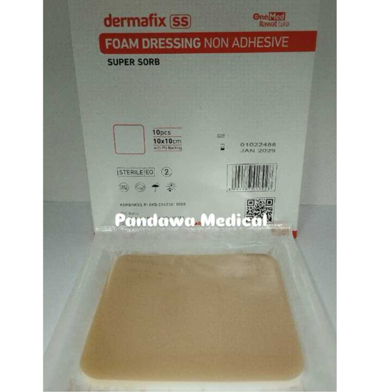 Jual Dermafix SS Foam Dressing 10 cm x 10 cm - Onemed (Perpcs) | Shopee ...