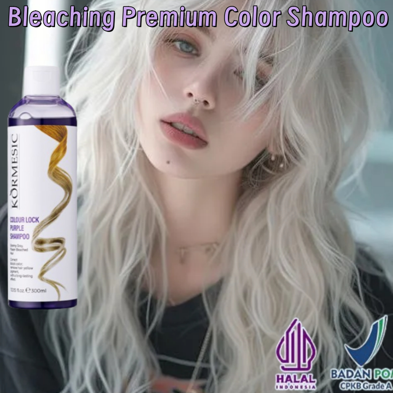 Jual Purple Shampoo Hair 300ml Bleaching Premium Color Shampoo With ...