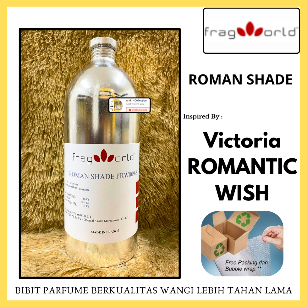 Jual Bibit Parfum VICTORIA ROMANTIC WISH Packing 1 KG SEGEL Alumunium ...