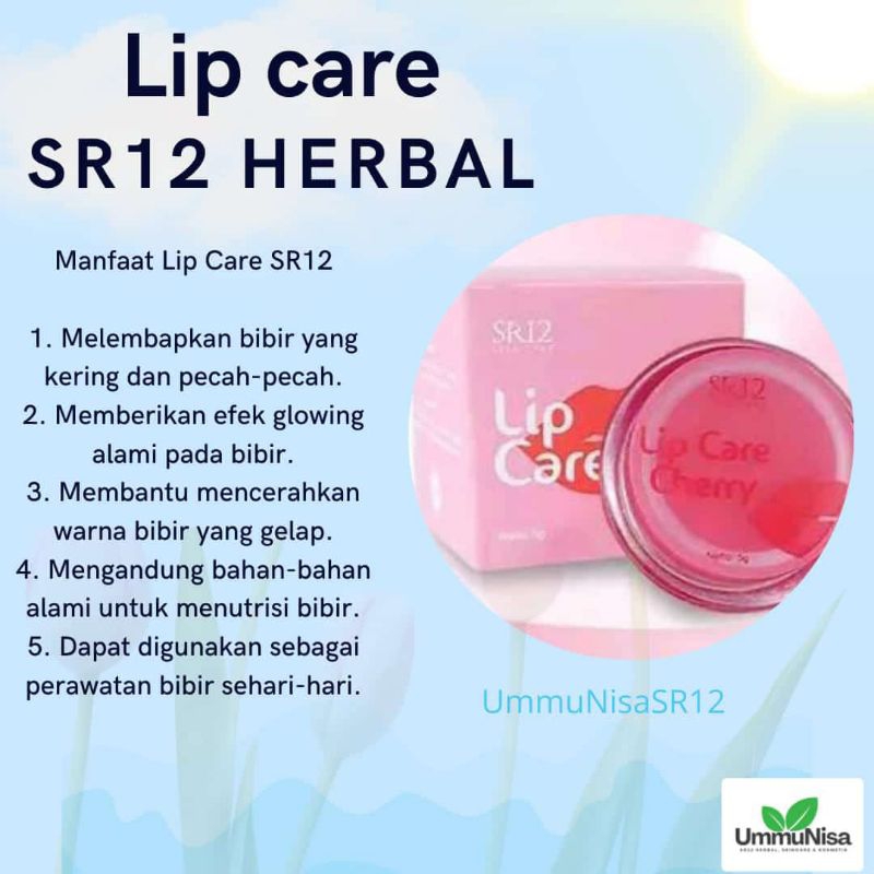 Jual Lip Care SR12 • Cherry • Natural • 5gr • Sr12 | Shopee Indonesia