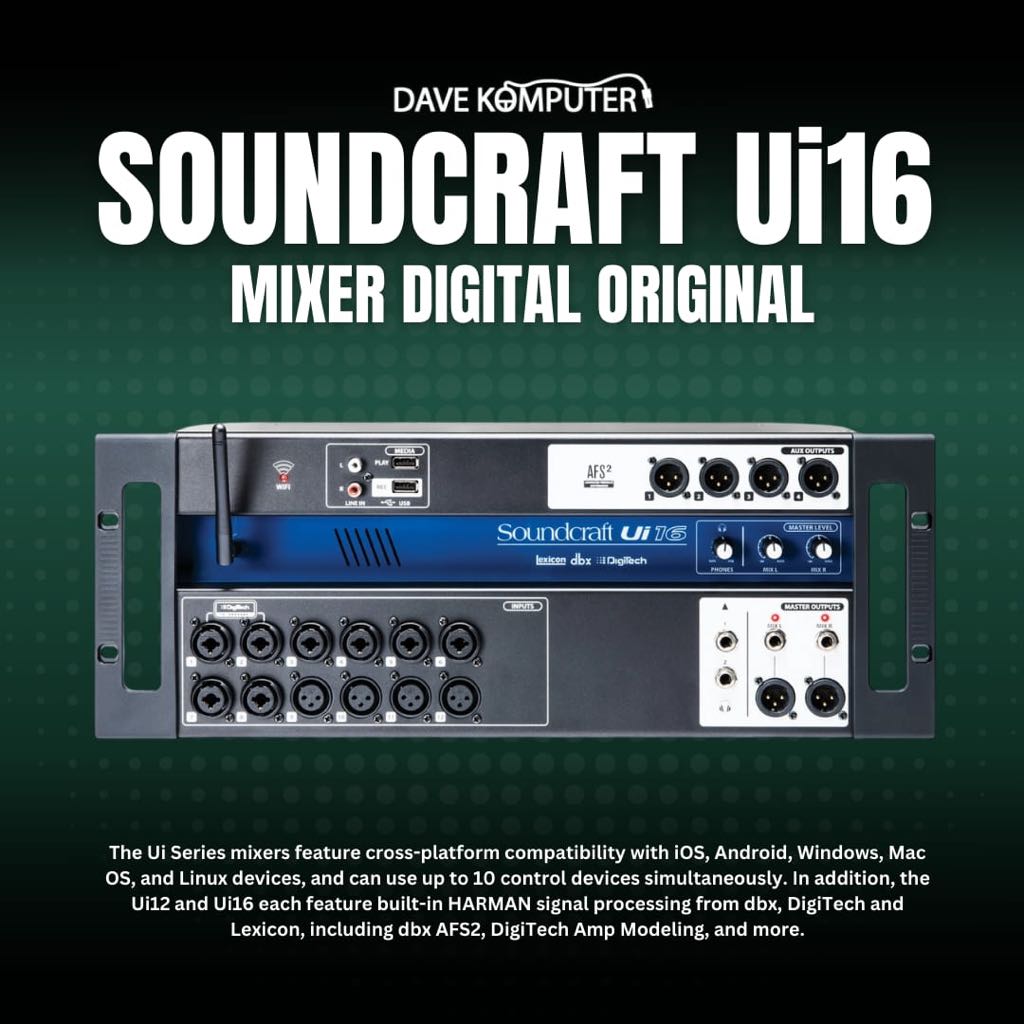 Jual SOUNDCRAFT UI16 / UI 16 / UI-16 MIXER DIGITAL ORIGINAL | Shopee ...