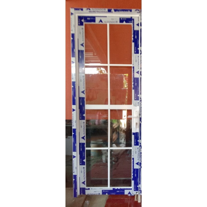 Jual pintu kaca alumunium inkalum ornamen ukuran 85.5x224 | Shopee ...