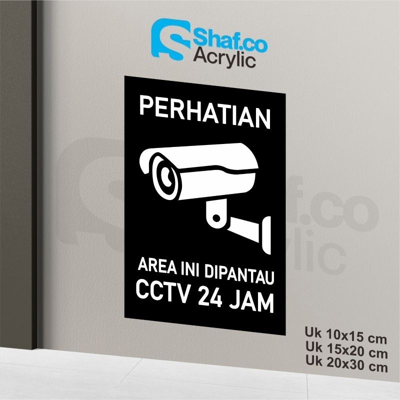 Jual STICKER AREA INI DIPANTAU CCTV 24 JAM // STIKER // RAMBU-RAMBU ...