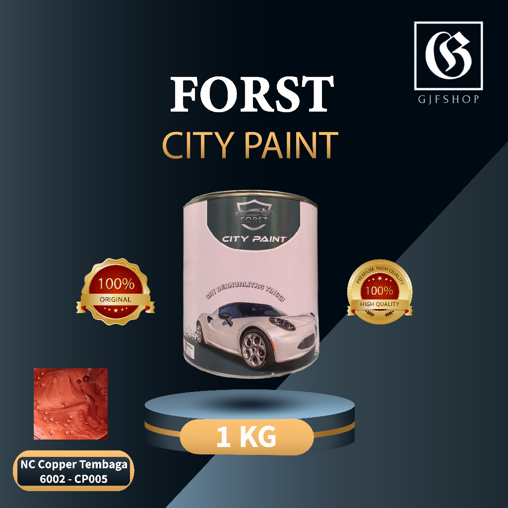 Jual Cat Duco NC Copper Tembaga FORST City Paint 1kg High Quality ...