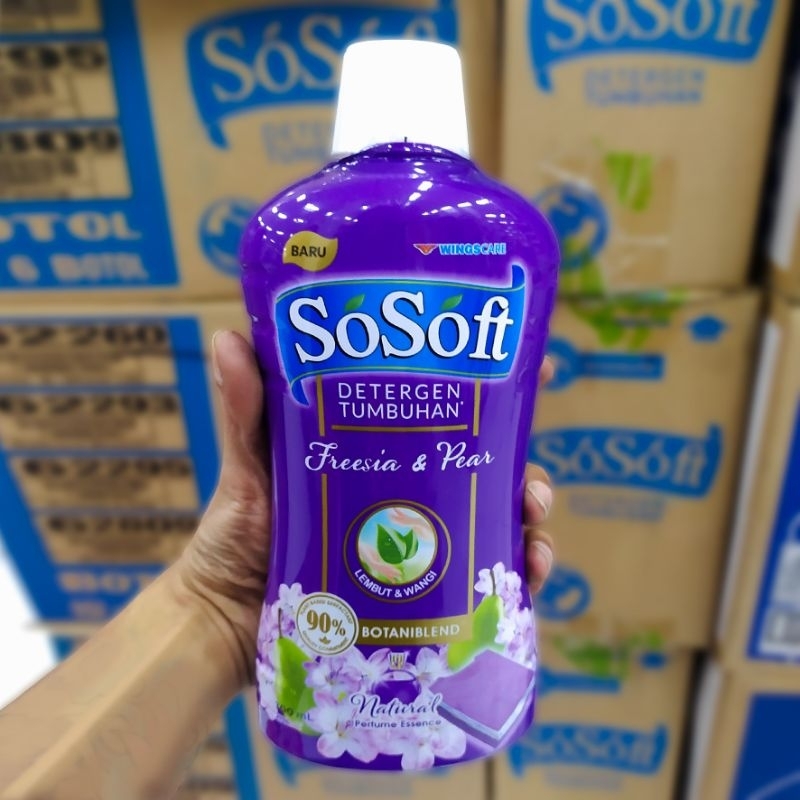 Jual SO SOFT Deterjen Cair Konsentrat Botol 3 Varian Sosoft 750ml ...