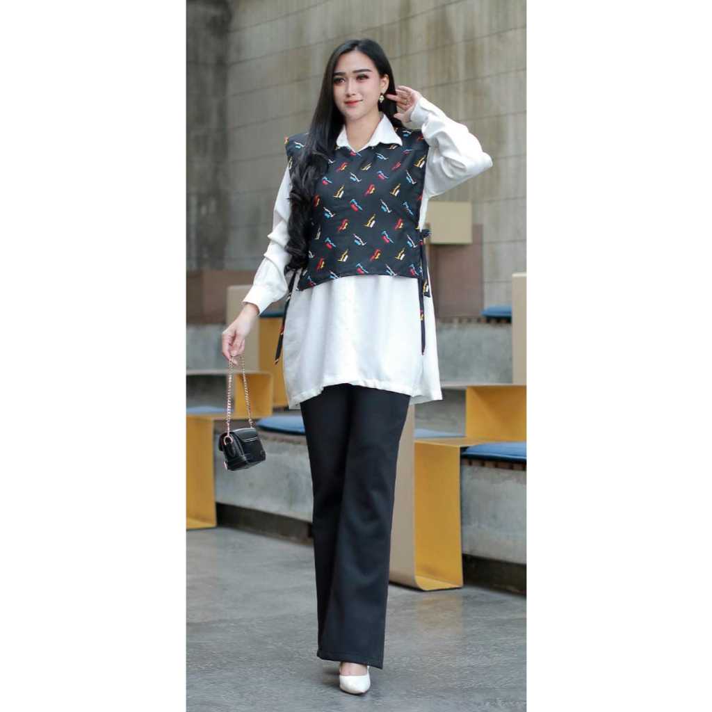 Jual vest batik rompi cantik outfit kekinian | Shopee Indonesia