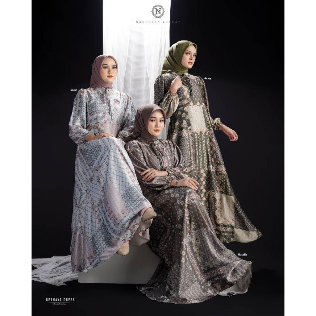 Jual GAMIS TERBARU // GETHAYA DRESS NADHEERA LUXURY TERBARU // DRESS NADHEERA LUXURY // DRESS ...