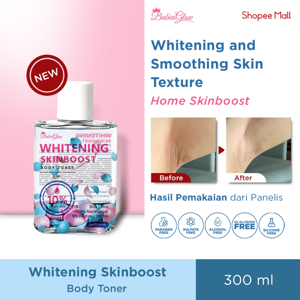 Jual Babies Glow Whitening Skinboost Body Toner | Shopee Indonesia