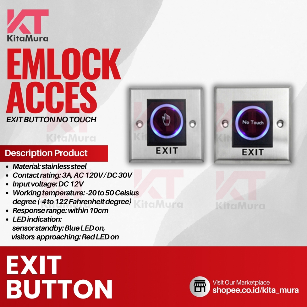Jual Tombol Exit Button No Touch Sensor Infrared Panjang | Shopee Indonesia Jual Tombol Exit Button No Touch Sensor Infrared Panjang | Shopee Indonesia