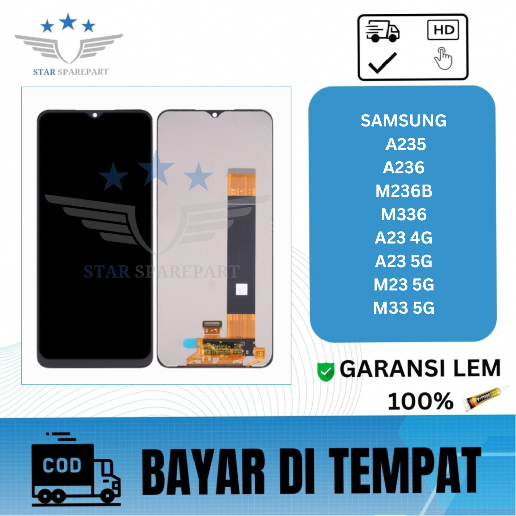 Jual LCD TOUCHSCREEN SAMSUNG A235 / A236 / M236B / M336 / A23 4G / A23 5G / M23 5G / M33 5G ...