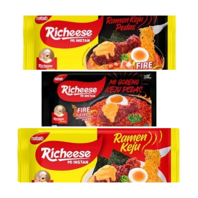 Jual RICHEESE Mie instan Keju 75gr | Shopee Indonesia
