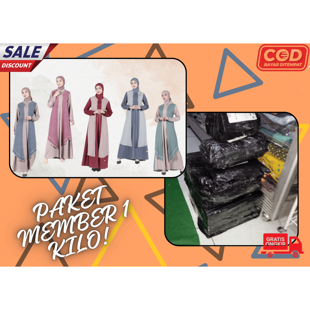 Jual GAMIS DEWASA NIBRAS PAKET MEMBER 1 KILO SALE! | Shopee Indonesia