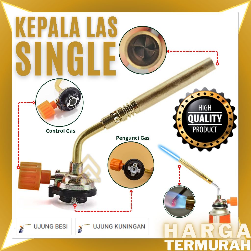Jual KEPALA LAS SINGLE | GAS LASS TORCH ALAT BAKAR MAKANAN / DAGING ...