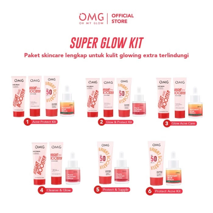 Jual New ! Paket Isi 4 OMG Skincare | OMG Face Wash + Moist Cream ...