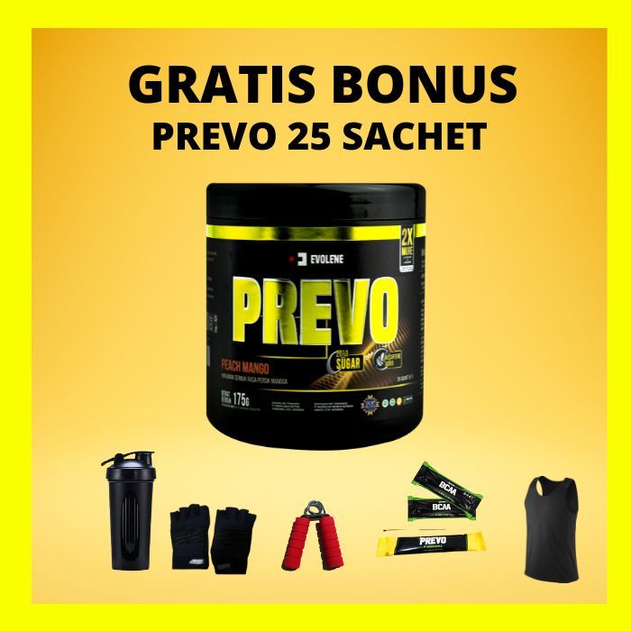 Jual PREVO 1 BTL ISI 45 SACHET EVOLENE PRE WORK SUPLEMEN GYM ENERGY PRE ...