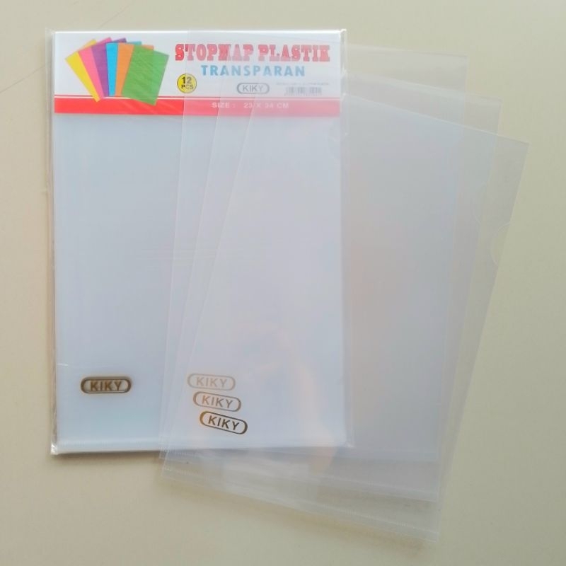 Jual Map L Stop Map Plastik Bening Kiky F4 [ Folio ] ( Pak ) [ Original ...