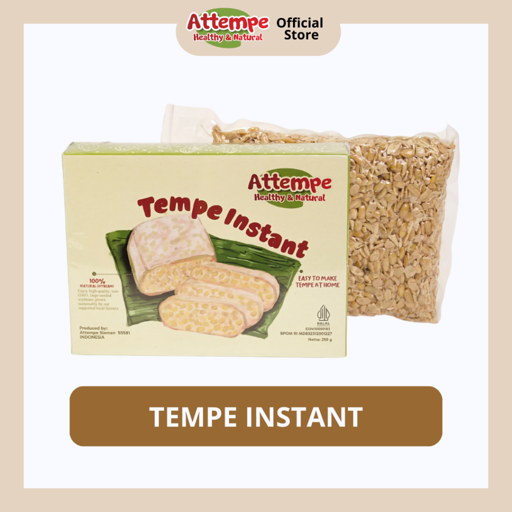 Jual ATTEMPE Tempe Instant Kit DIY Tempe Kedelai Organik Non GMO ...