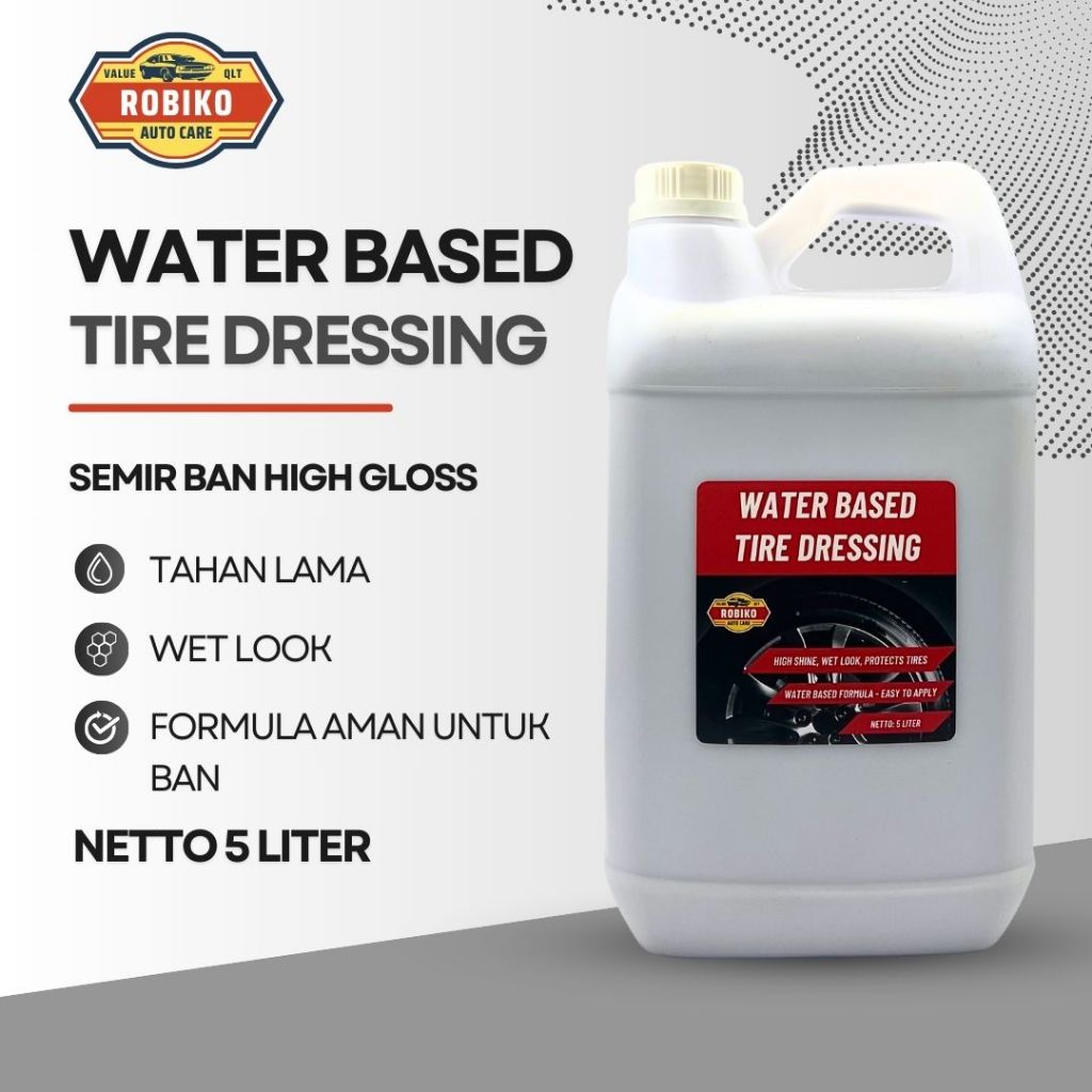 Jual Water Based Tire Dressing Semir Ban Kilap Tinggi Robiko | Shopee ...
