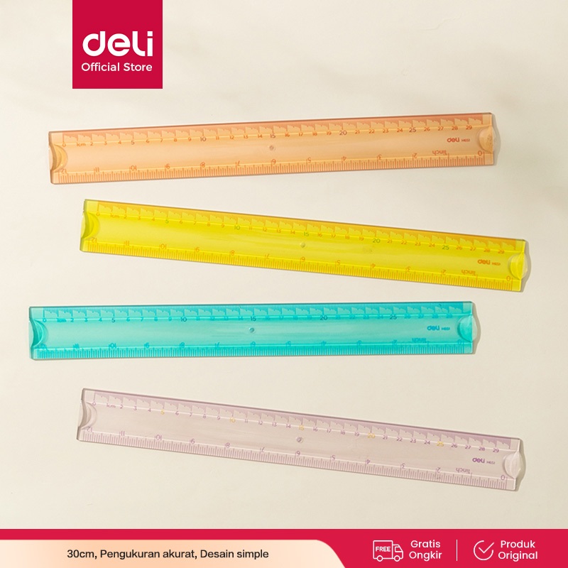 Jual Deli Penggaris Twistable and Hard dengan Bahan Eco-PVC Tahan Pecah ...