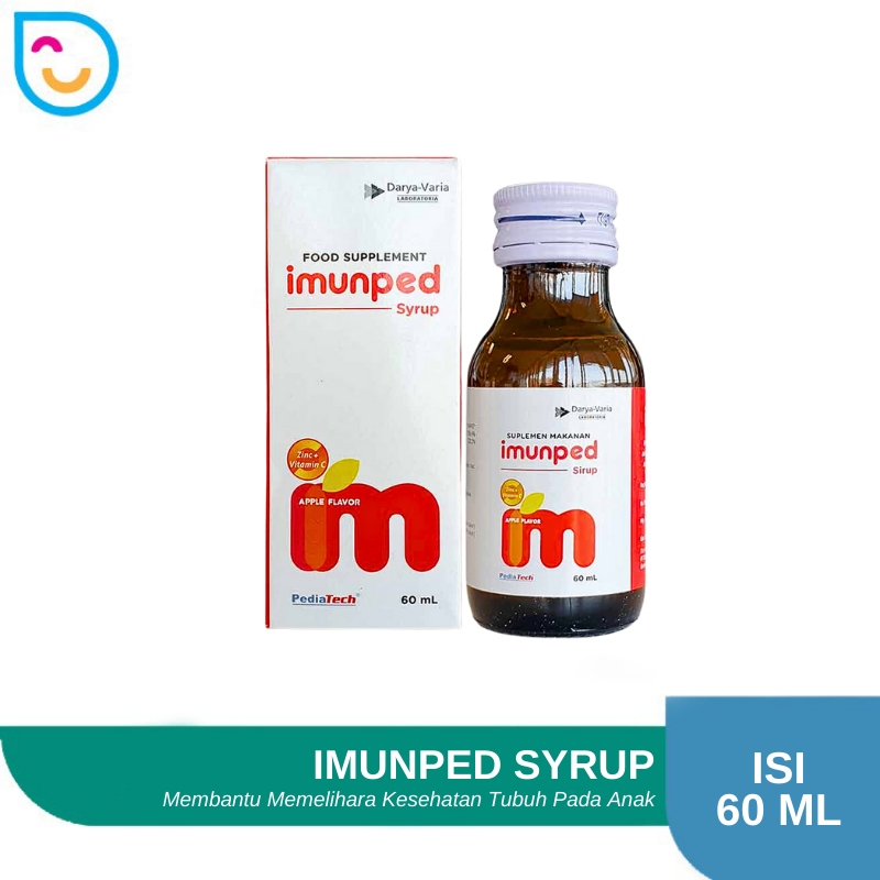 Jual Imunped Sirup Rasa Apel 60 ML - Syrup Vitamin C Vitamin Anak Daya ...