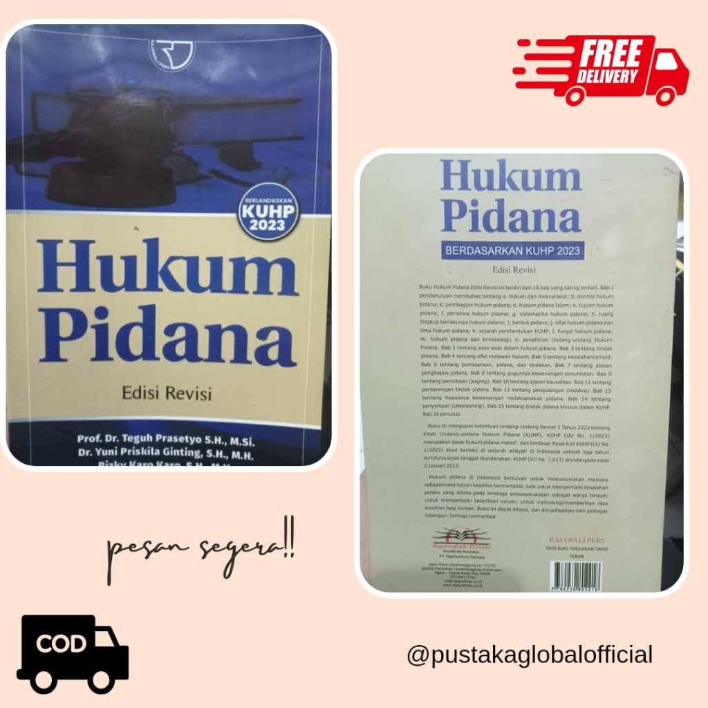 Jual Hukum Pidana Berdasarkan KUHP 2023 Edisi Revisi | Shopee Indonesia