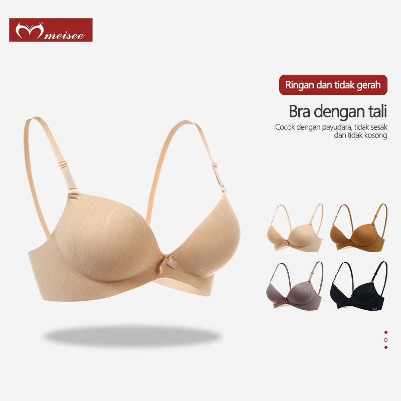 Jual MEISEE Bra Tanpa Kawat Push Up Bra Pakaian Dalam Wanita Bra Jepang Merasa Baik Bra Seksi ...