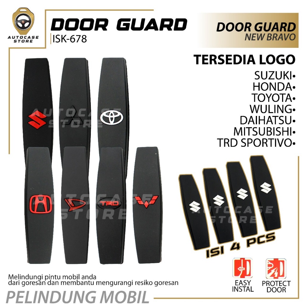 Jual Door Guard Pelindung Mobil Model New Bravo Logo Merk Mobil ...