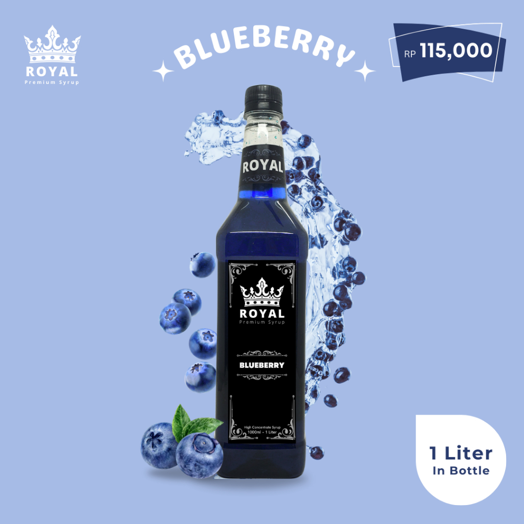 Jual Royal Blueberry Syrup - Sirup Blueberry (Premium Quality) | Shopee ...