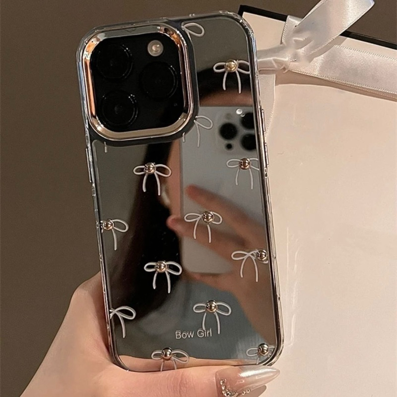 Jual NEW - MIRROR COQUETTE BOW GIRL CASE IPHONE X XR XS MAX 11 12 13 14 ...