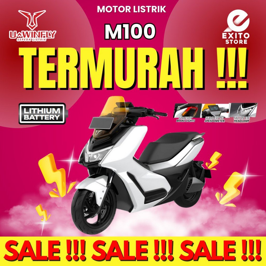 Jual Sepeda Motor Listrik Uwinfly M100 Garansi Resmi | Shopee Indonesia
