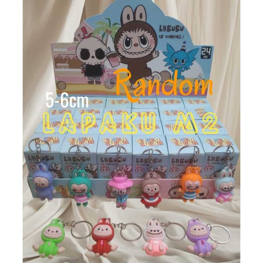 Jual LABUBU Gantungan Kunci Keychain The Monster Sliced Sugar | Shopee ...