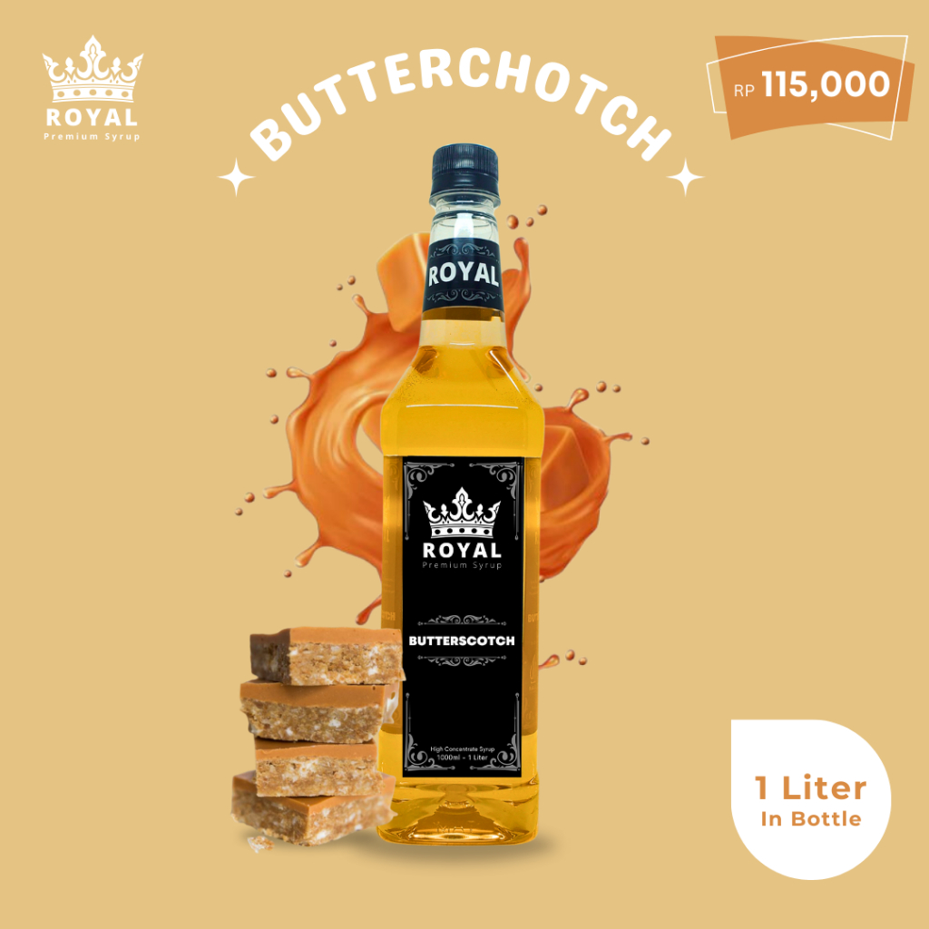 Jual Royal Butterscotch Syrup - Sirup Butterscotch (Premium Quality ...