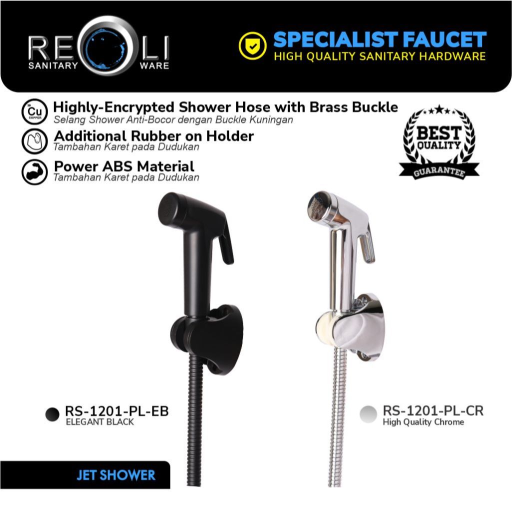 Jual REOLI Toilet Jet Shower Washer Bidet Semprotan Cebok 1201 | Shopee ...