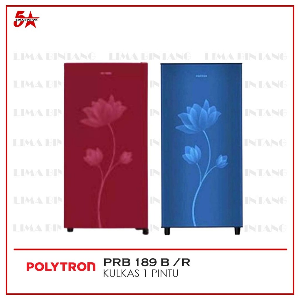 Jual KULKAS 1 PINTU 180 L POLYTRON PRB-189 PRB 189 B / R [BDG] - Merah ...