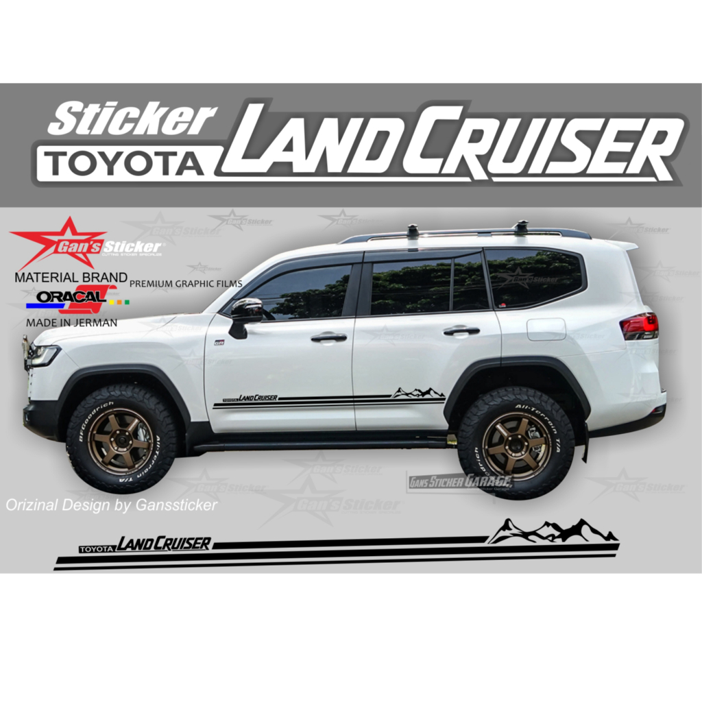 Jual Sticker Custom toyota land cruiser all new land cruiseraksesoris ...