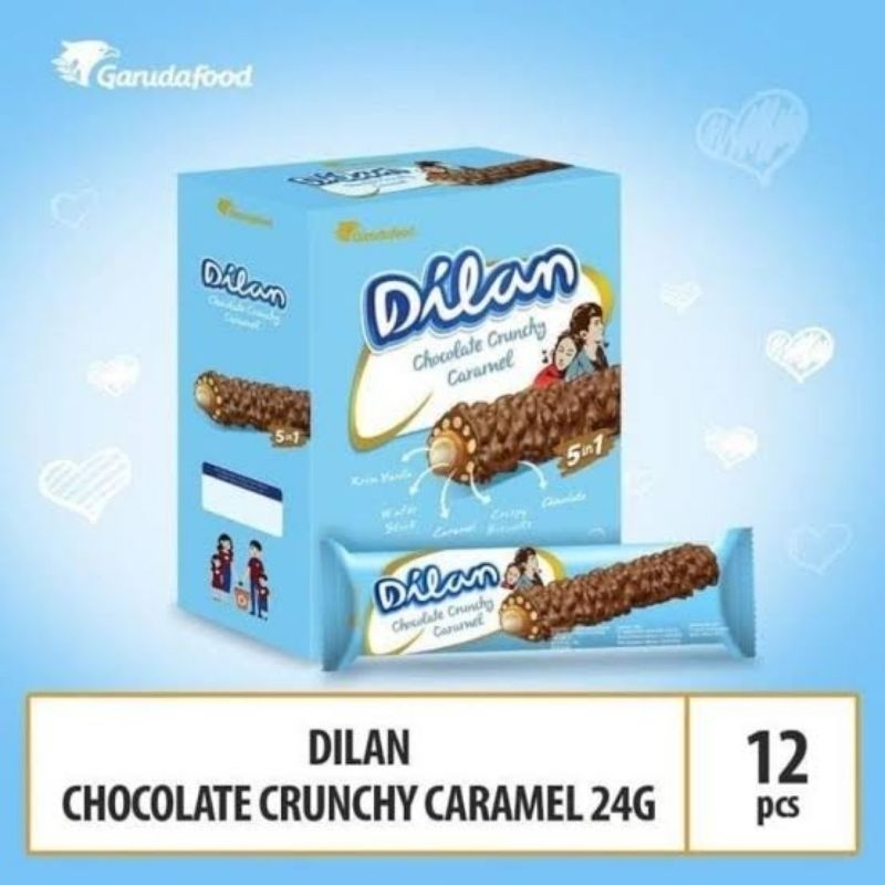 Jual Dilan Choco Crunchy Caramel Box isi 12pcs | Shopee Indonesia
