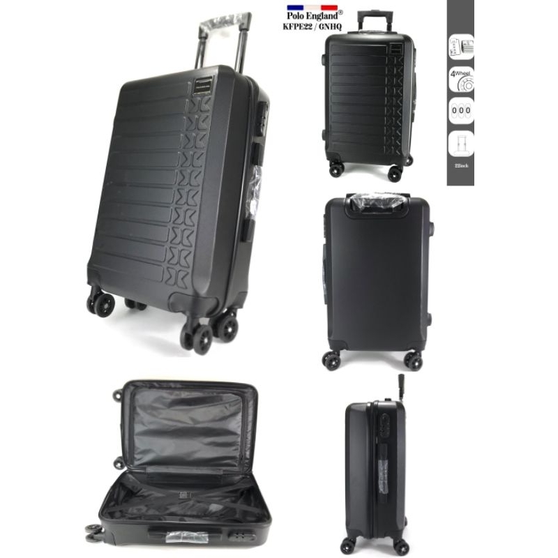 Jual koper 22 in hitam anti pecah koper original | Shopee Indonesia