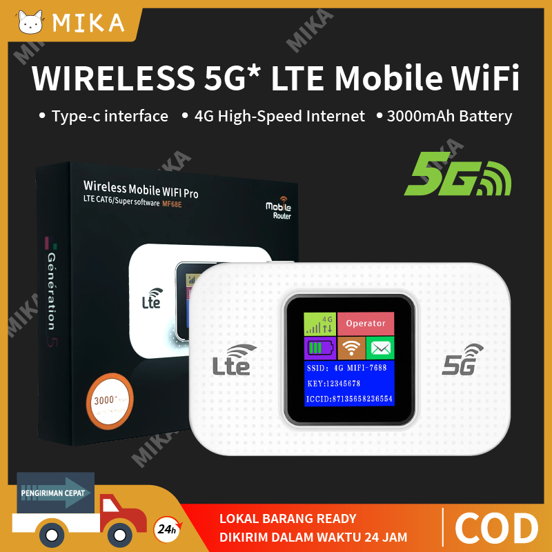 Jual 【Mika Mall】MIFI MODEM WIFI 4/5G UNLOCK OPERATOR Telkomsel 3000mah ...