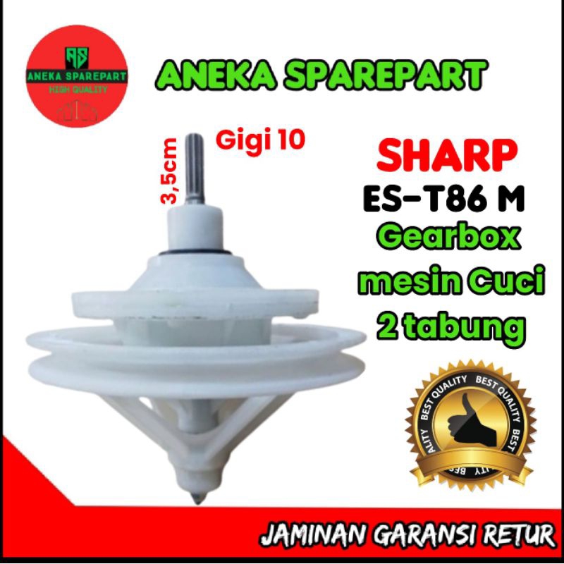 Jual girbox mesin cuci 2 tabung,gear box sharp ES-T86M | Shopee Indonesia