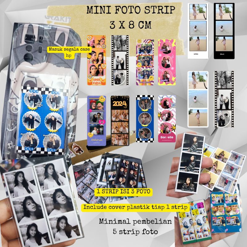 Jual POTOSTRIP MINI ID STRIP POTO, CUSTOM PHOTOSTRIP KERTAS PHOTO ...