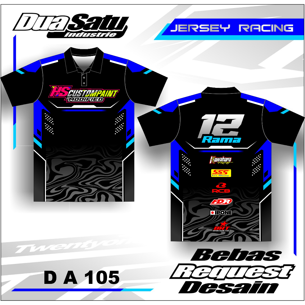 Jual JERSEY RACING kaos baju jersey racing custom full printing jersey ...
