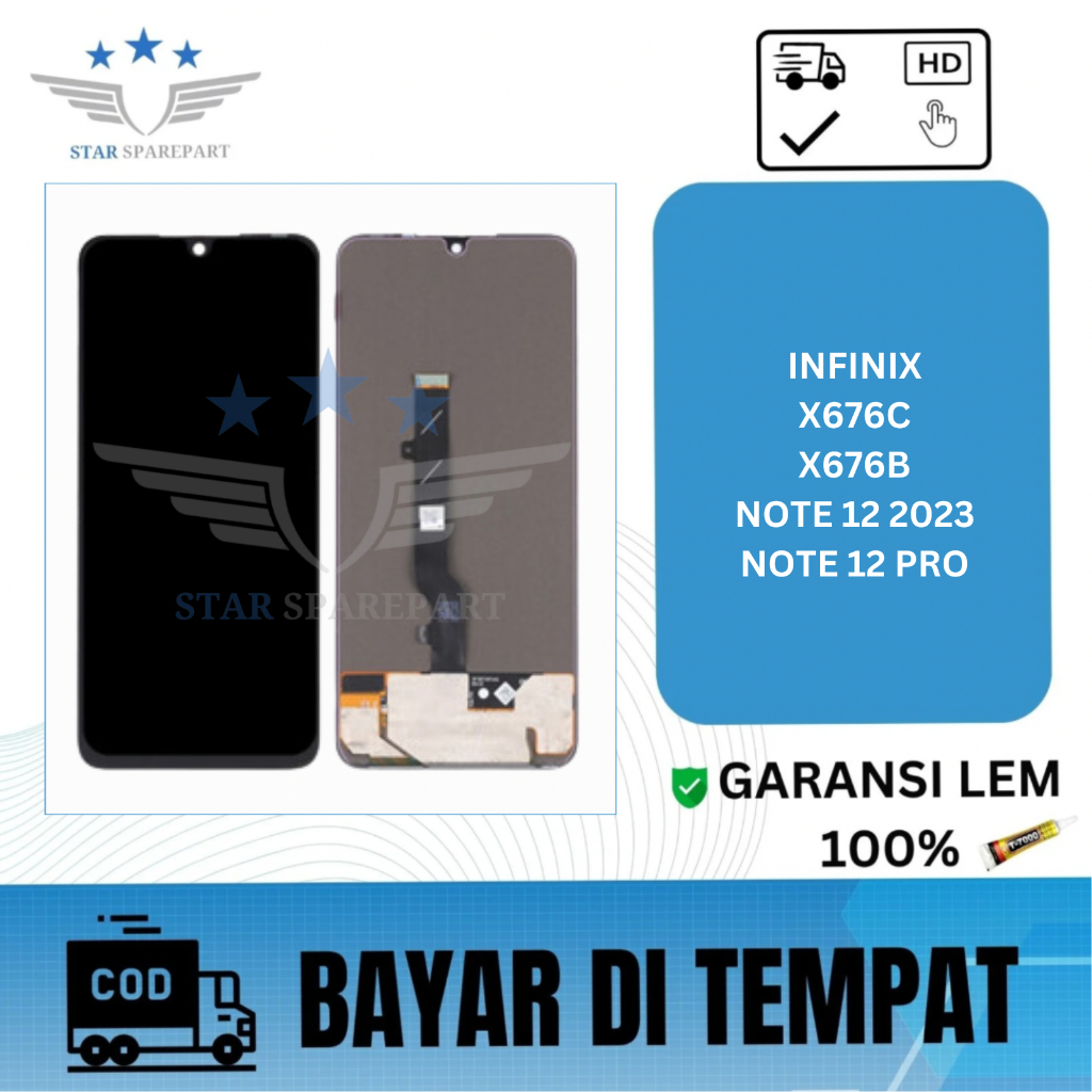 Jual LCD TOUCHSCREEN INFINIX X676C / X676B / NOTE 12 2023 / NOTE 12 PRO ...
